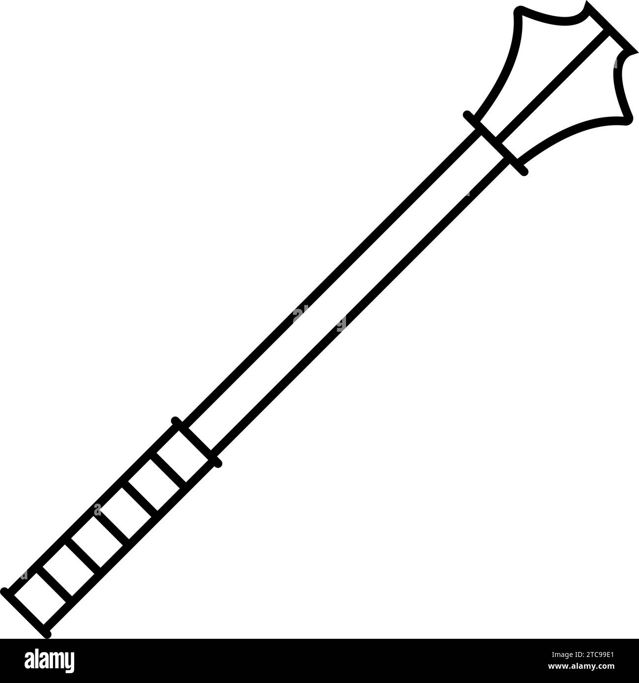 mace weapon military line icon vector illustration Stock Vector Image ...