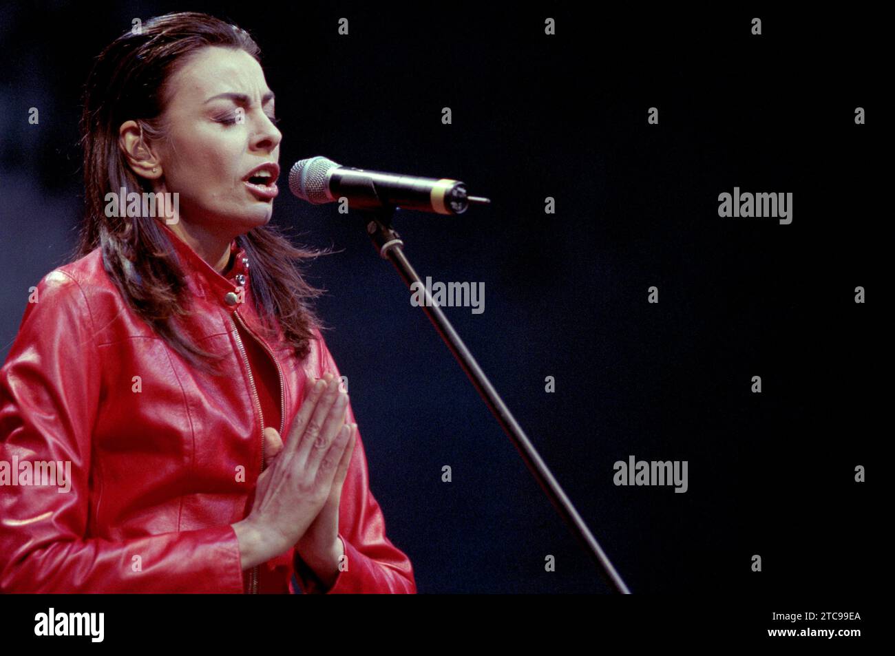 Milan Italy 2000-03-27 : Alice, Italian singer, during live concert at ...