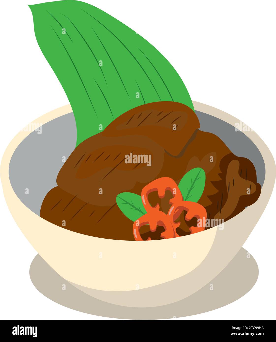 rendang padang indonesia food Stock Vector Image & Art - Alamy