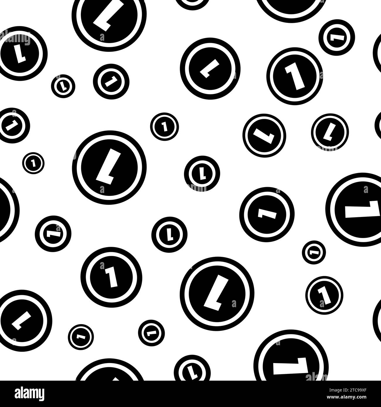 Coin toss white background Stock Vector Images - Alamy