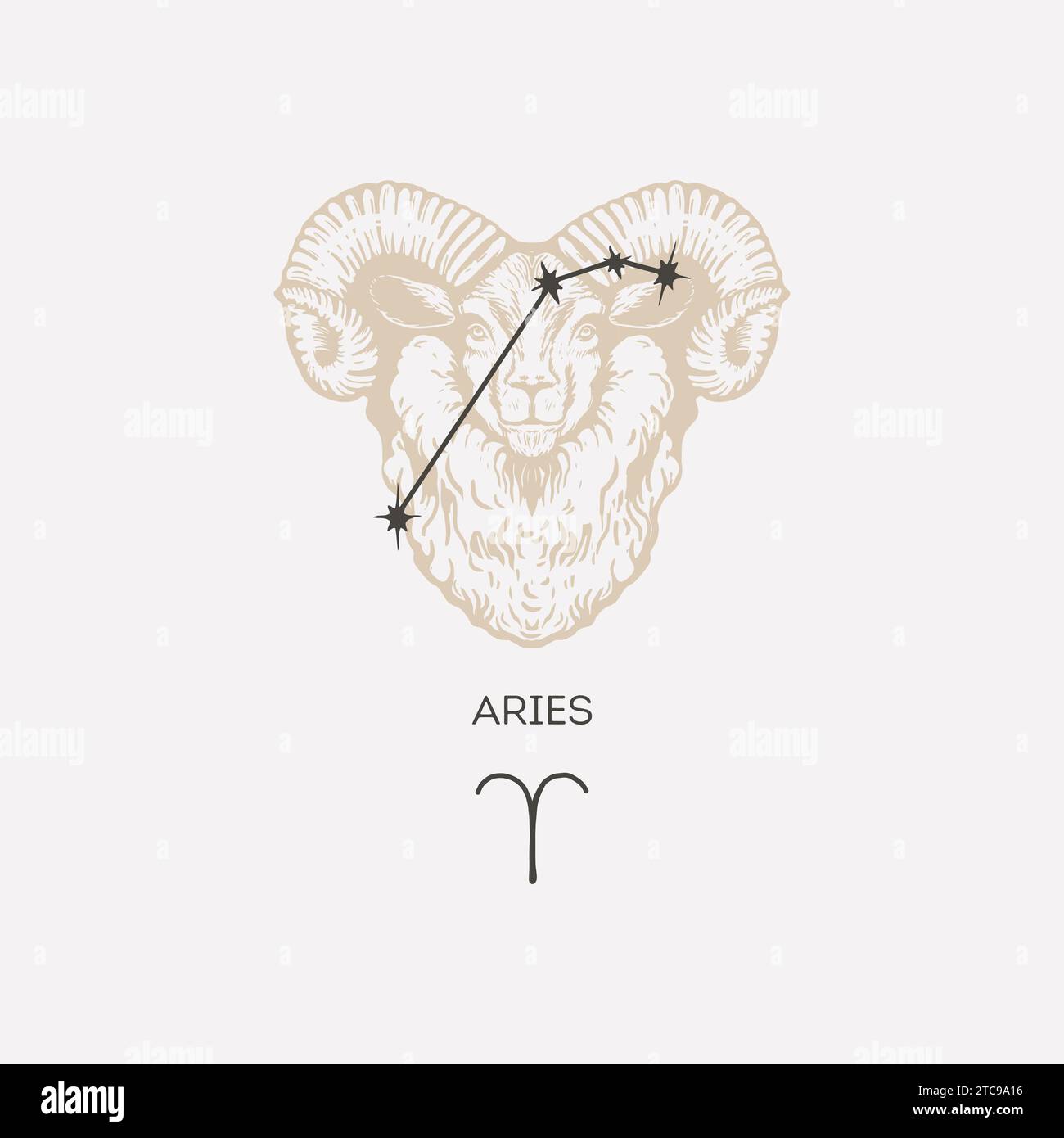 Aries constellation vector illustration Stock Vector Image & Art - Alamy
