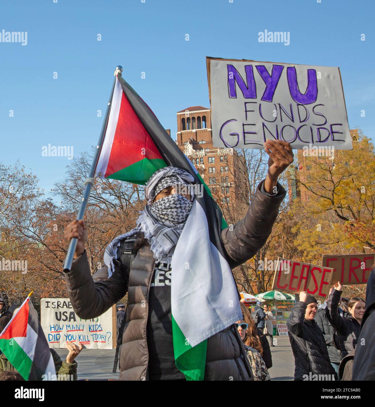 Pro-Palestinian rally held on Black Friday in New York City to protest ...