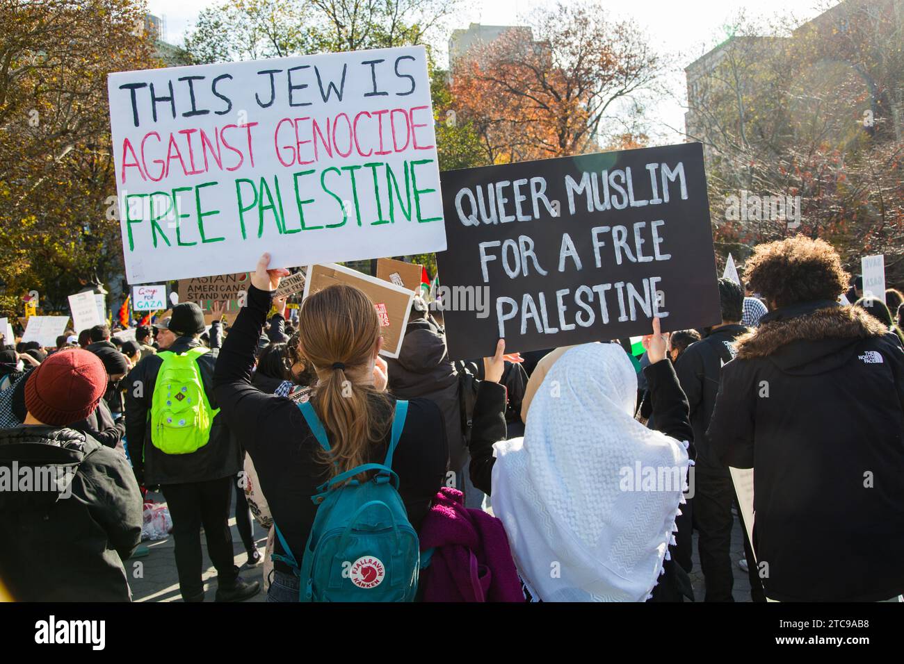 Pro-Palestinian rally held on Black Friday in New York City to protest ...