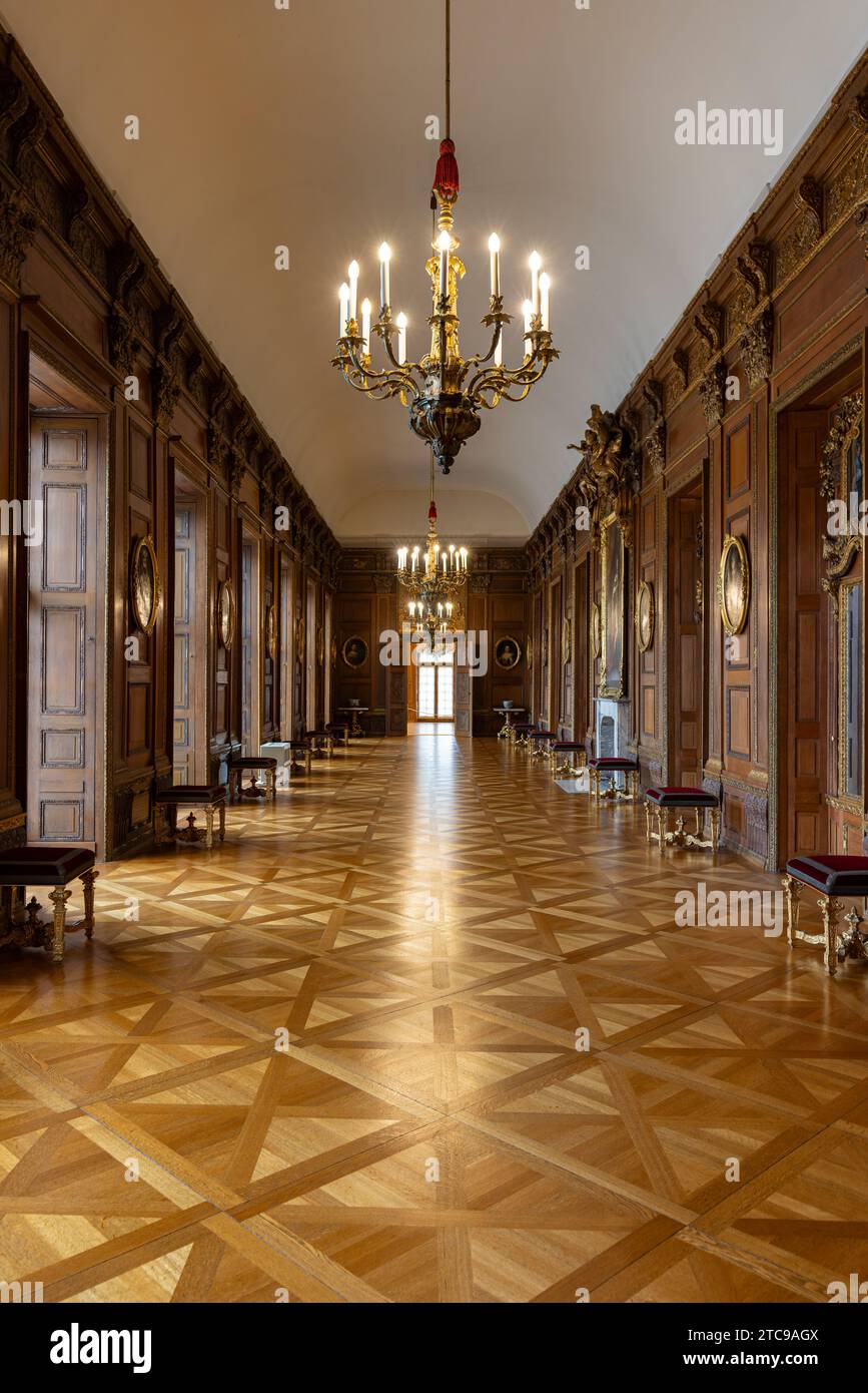 Berlin, Germany - July 25, 2023: Royal interior of Charlottenburg ...