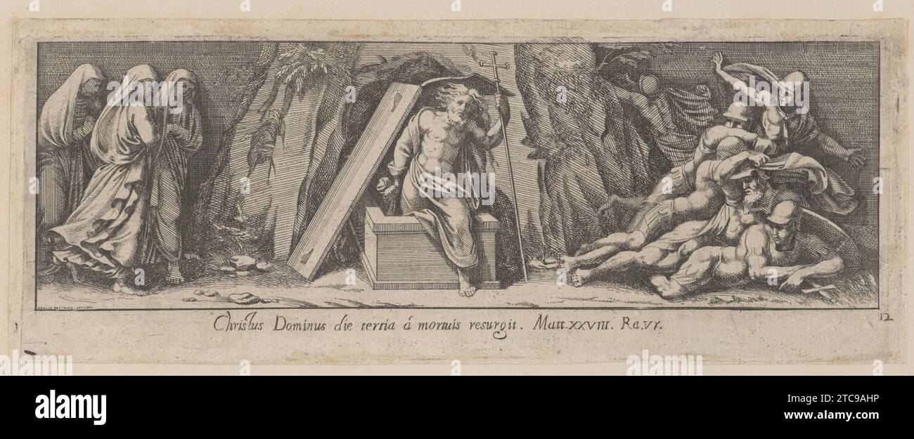 Plate 12: The Resurrection, after a lost fresco in the basamento of Bay ...