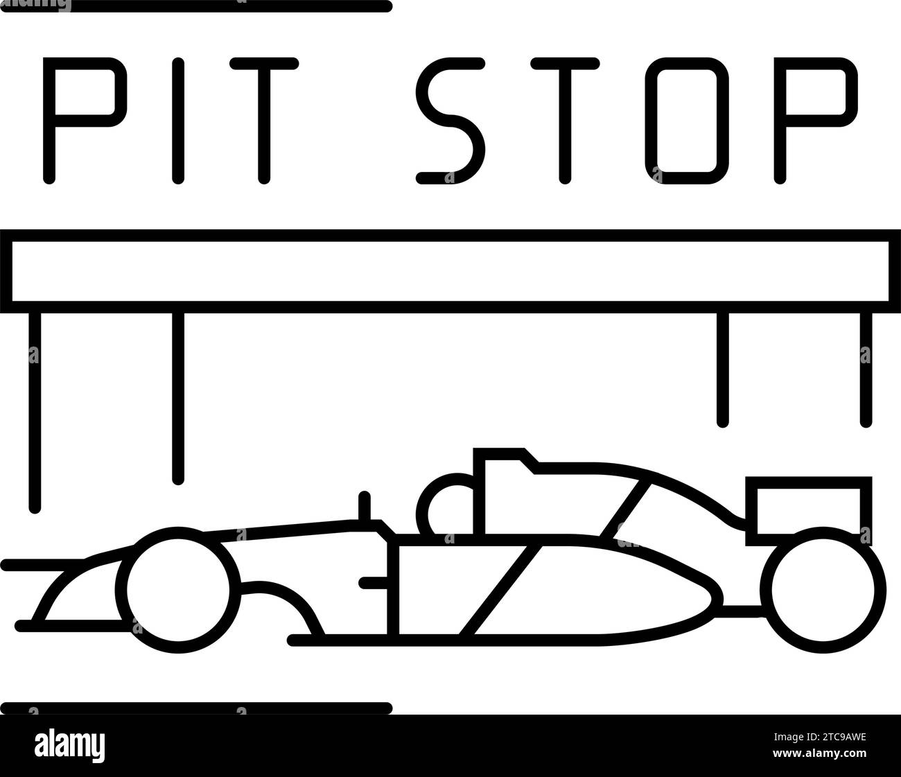 Classic racing pit stop Black and White Stock Photos & Images - Alamy