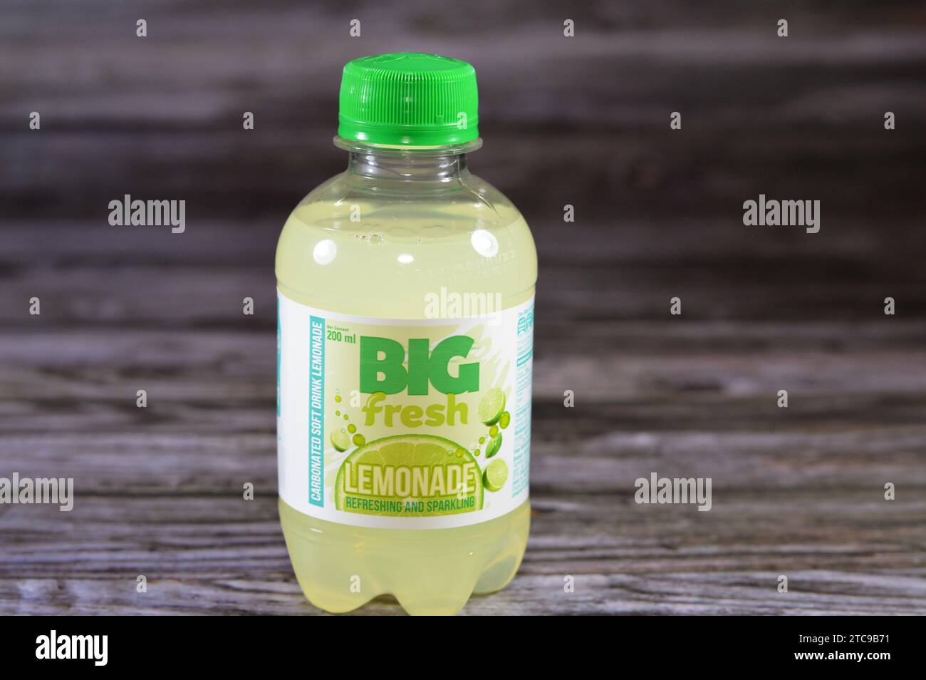 Cairo, Egypt, December 3 2023: Lemonade Big soda refreshing and ...