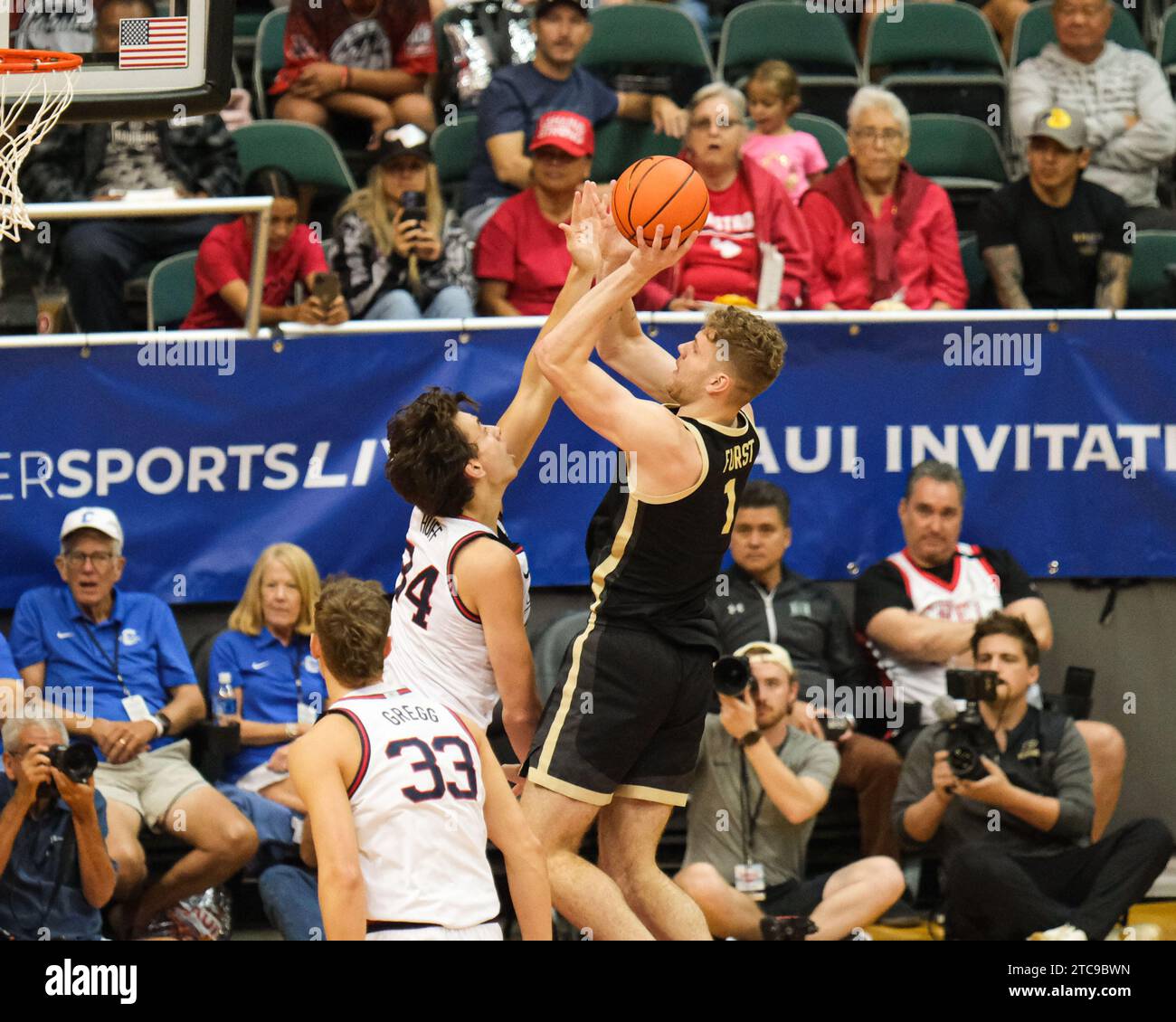Honolulu, Hawaii, USA. 20th Nov, 2023. Purdue forward Caleb Furst (1 ...