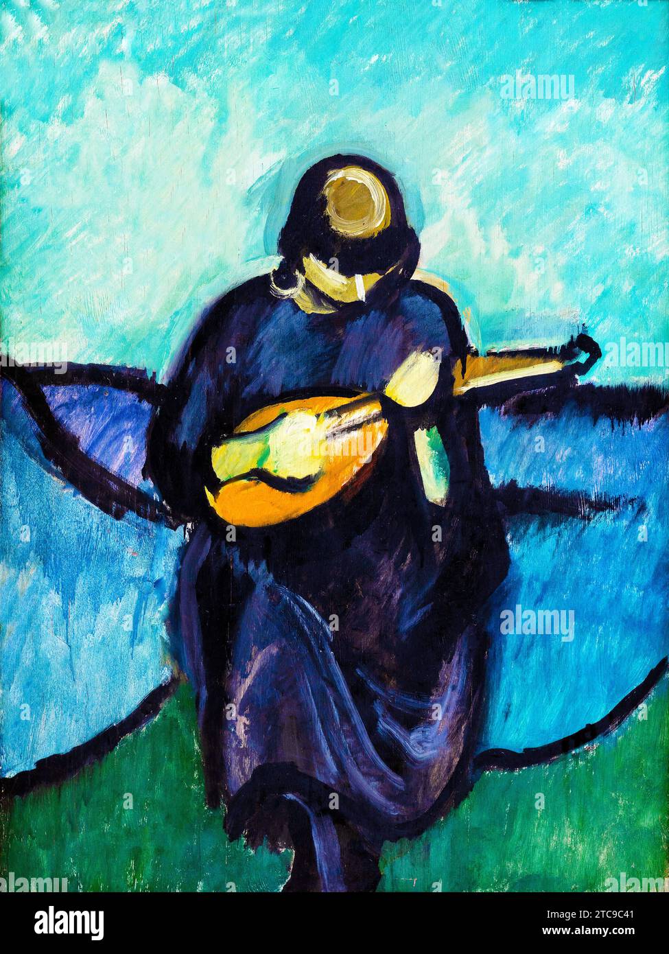 Mandolin player painting hi-res stock photography and images - Alamy