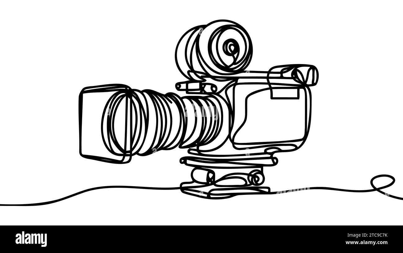 Old projector drawing Black and White Stock Photos & Images - Alamy