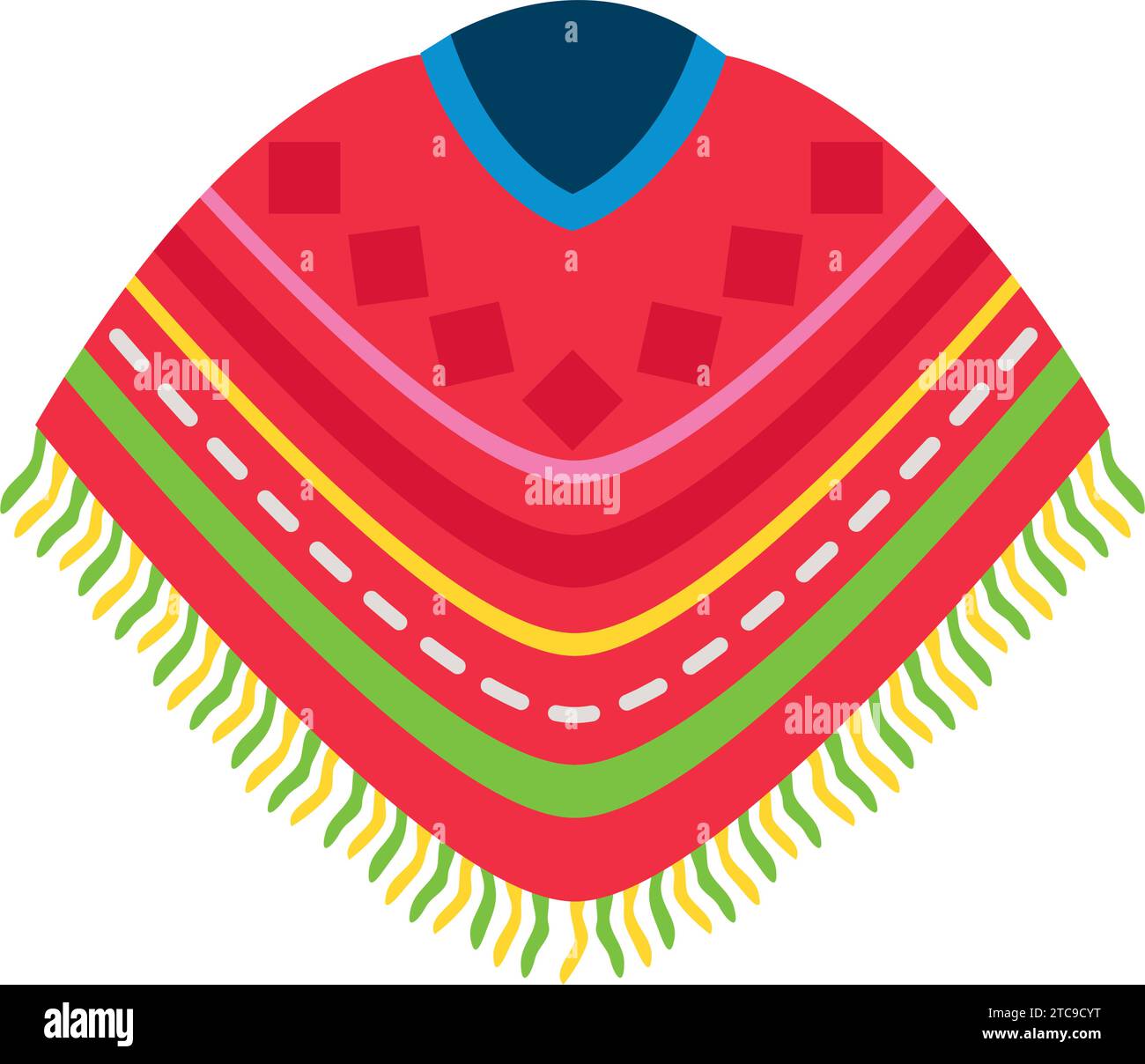 peru poncho illustration vector isolated Stock Vector Image & Art - Alamy