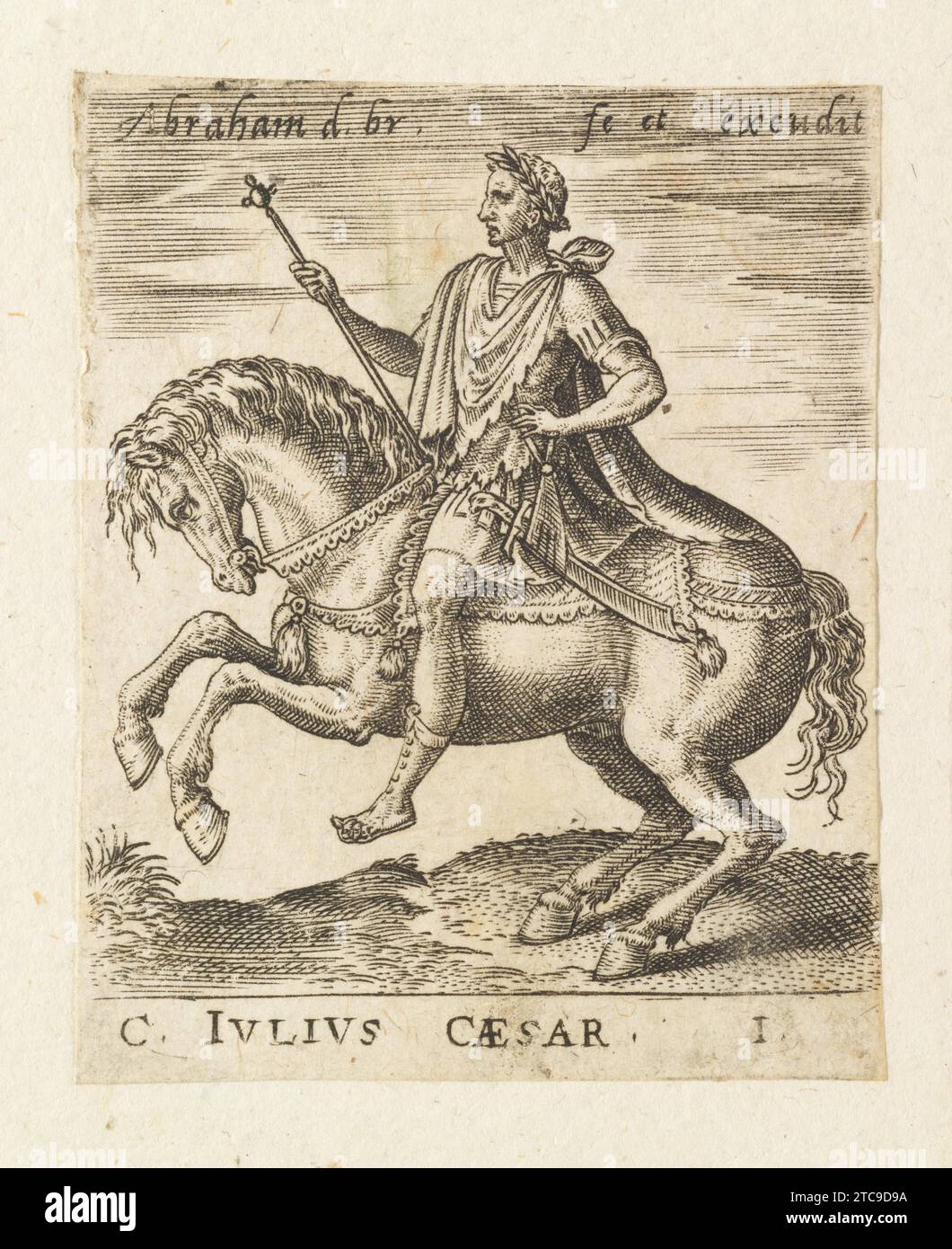 C. Julius Caesar, from "Twelve Caesars on Horseback" 1951 by Abraham de Bruyn Stock Photo - Alamy