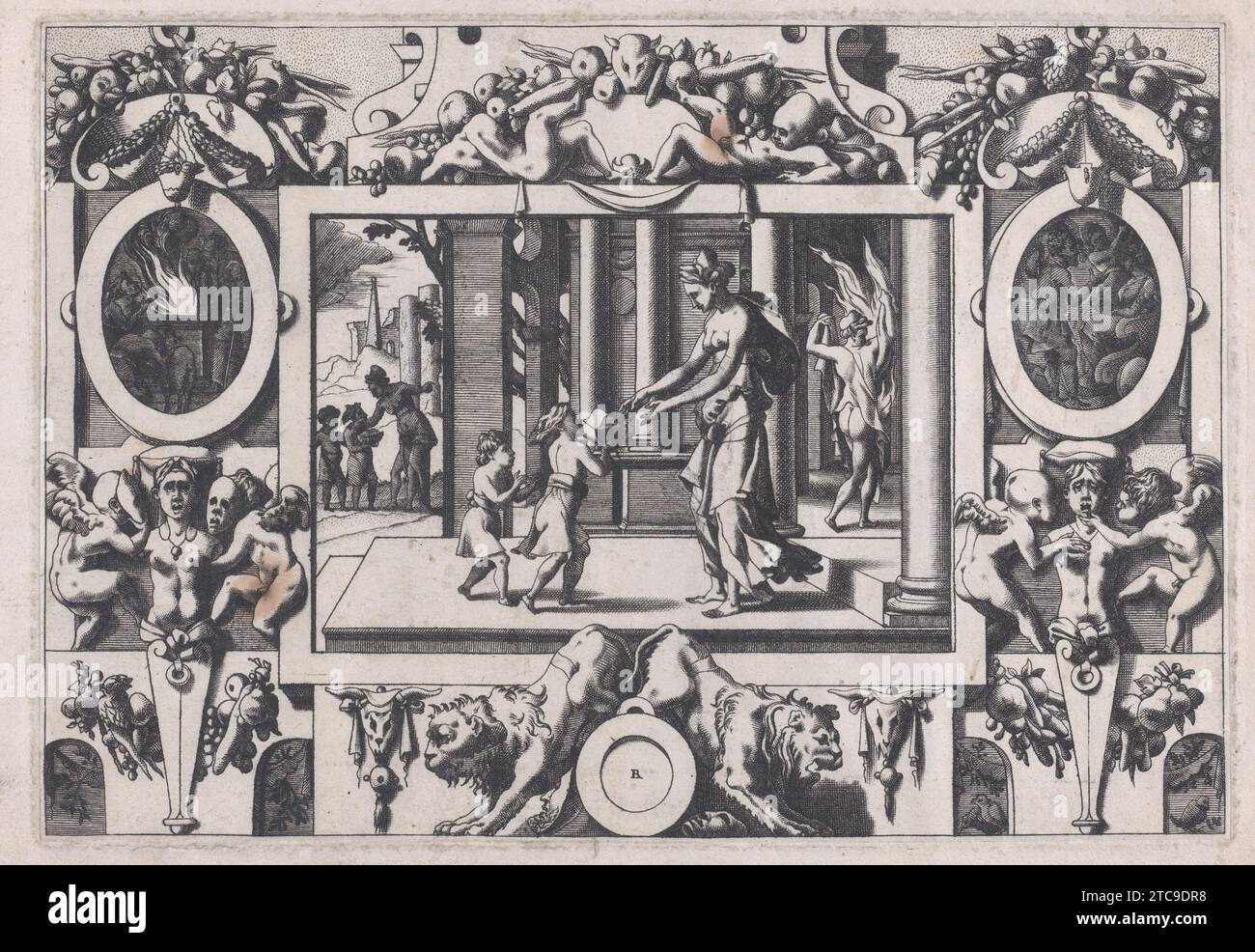 The Children of Medea and Jason Give Creusa the Fatal Present (Par ses ...