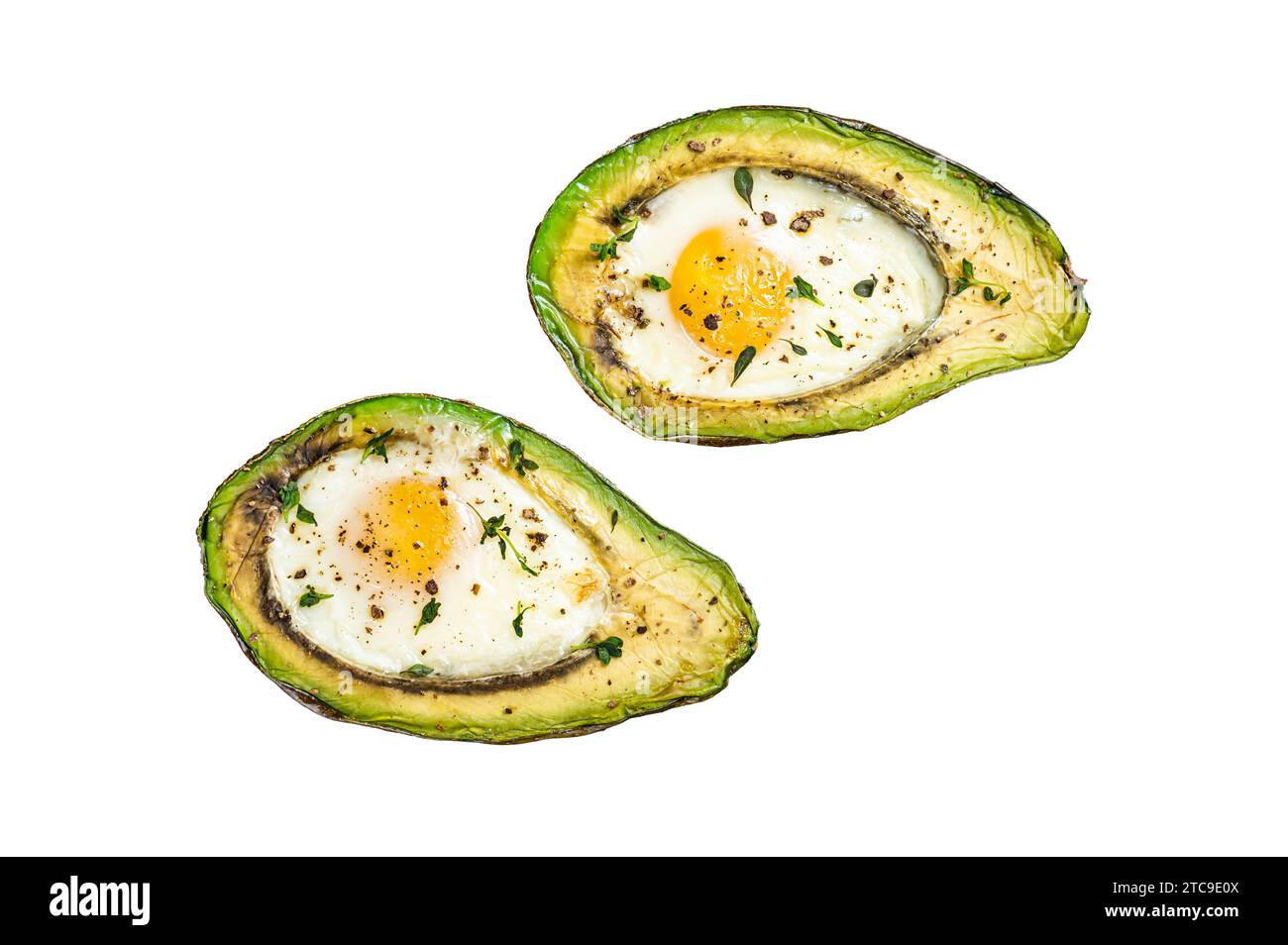 Eggs and avocado toast Cut Out Stock Images & Pictures - Alamy