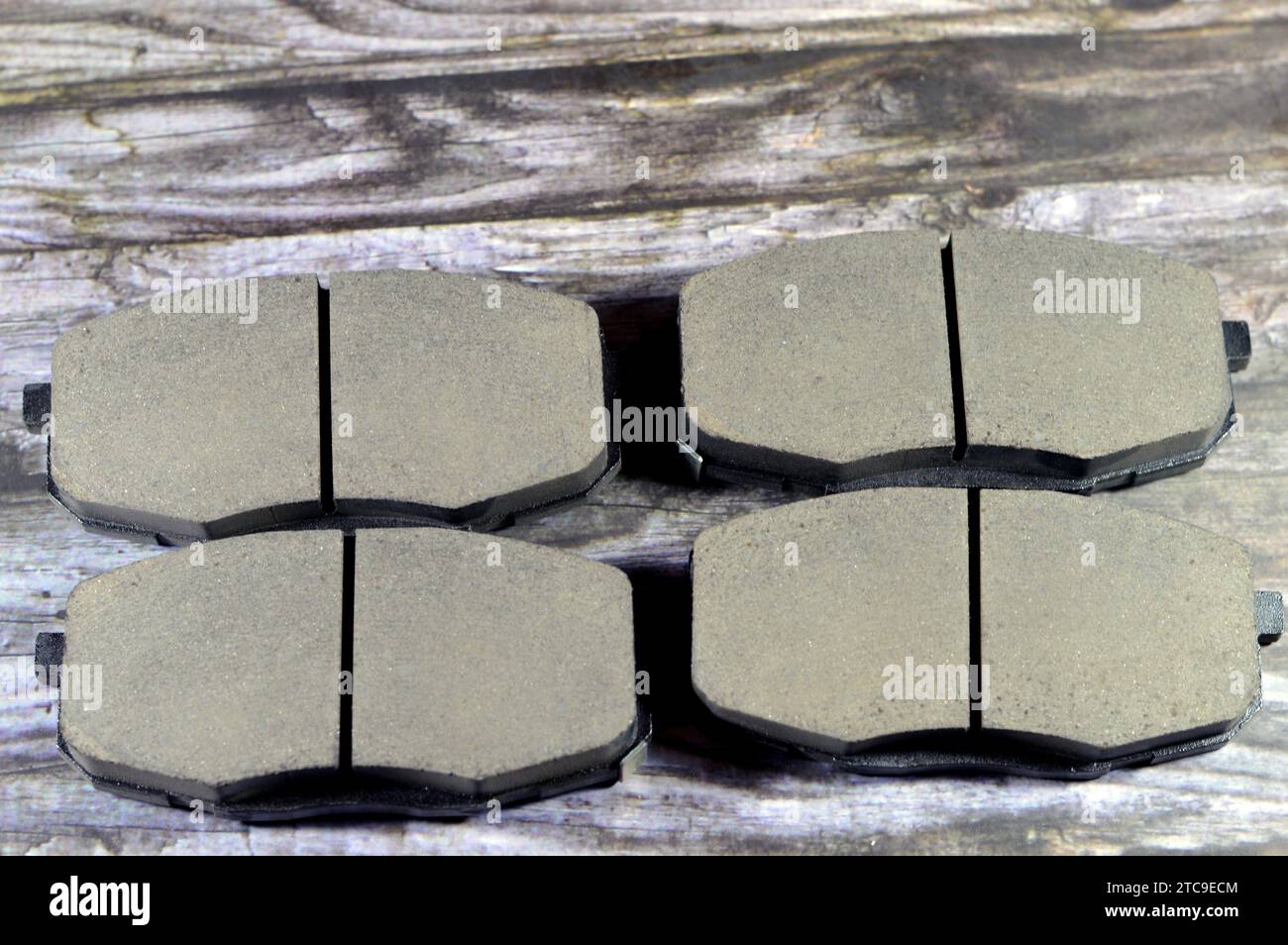 a set of new unused auto brake pads for a car, car service and ...