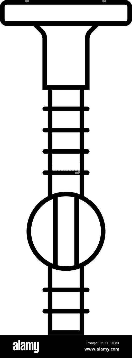 furniture bolt hardware fitting line icon vector illustration Stock ...