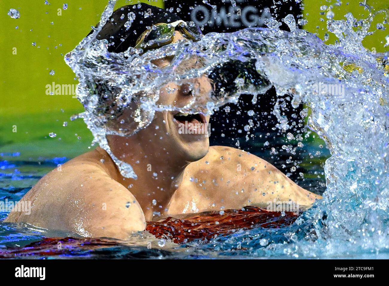 Daniel Wiffen of Ireland celebrates after winning the gold medal in the ...