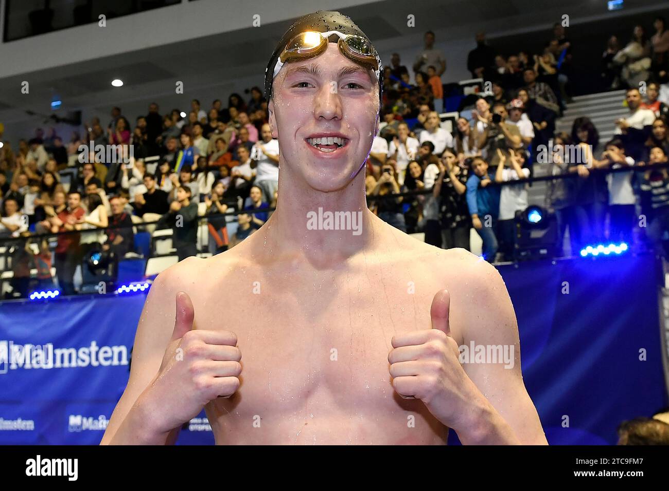 Daniel Wiffen of Ireland celebrates after winning the gold medal in the ...
