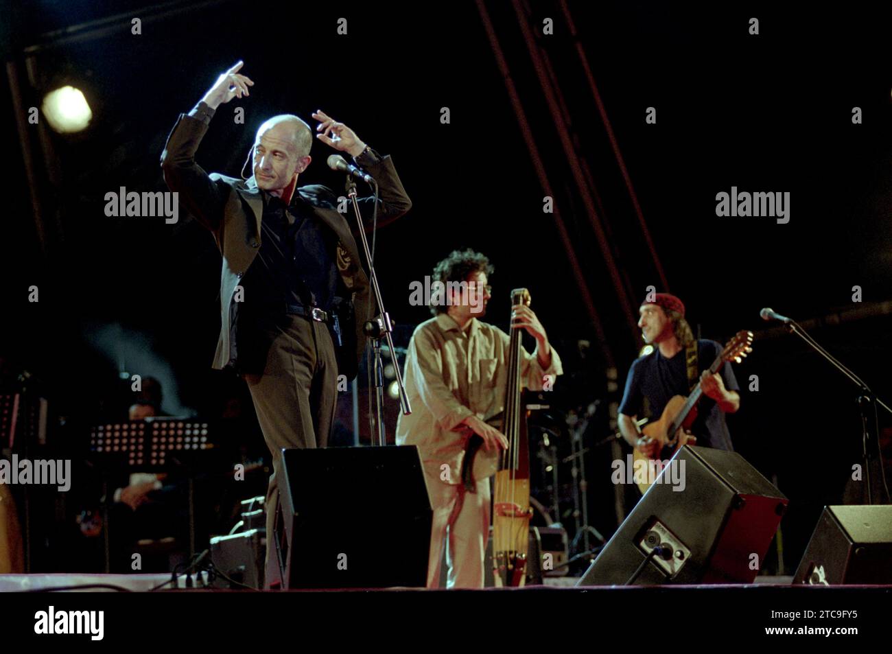 Milan Italy 2000-06-21 :Peppe Servillo singer of Avion Travel band ...