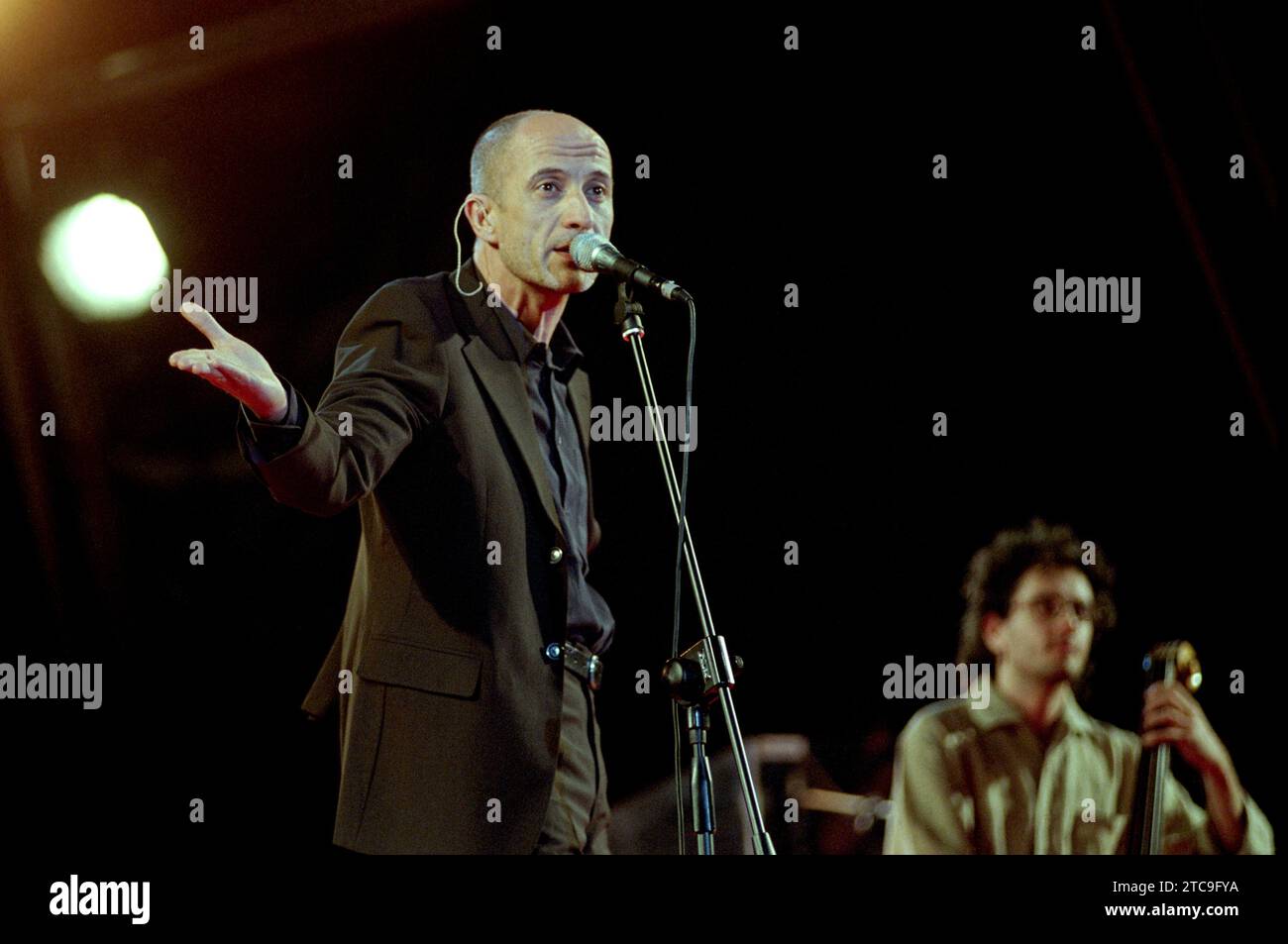 Milan Italy 2000-06-21 :Peppe Servillo singer of Avion Travel band ...