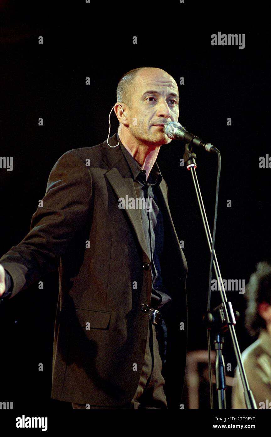 Milan Italy 2000-06-21 :Peppe Servillo singer of Avion Travel band ...