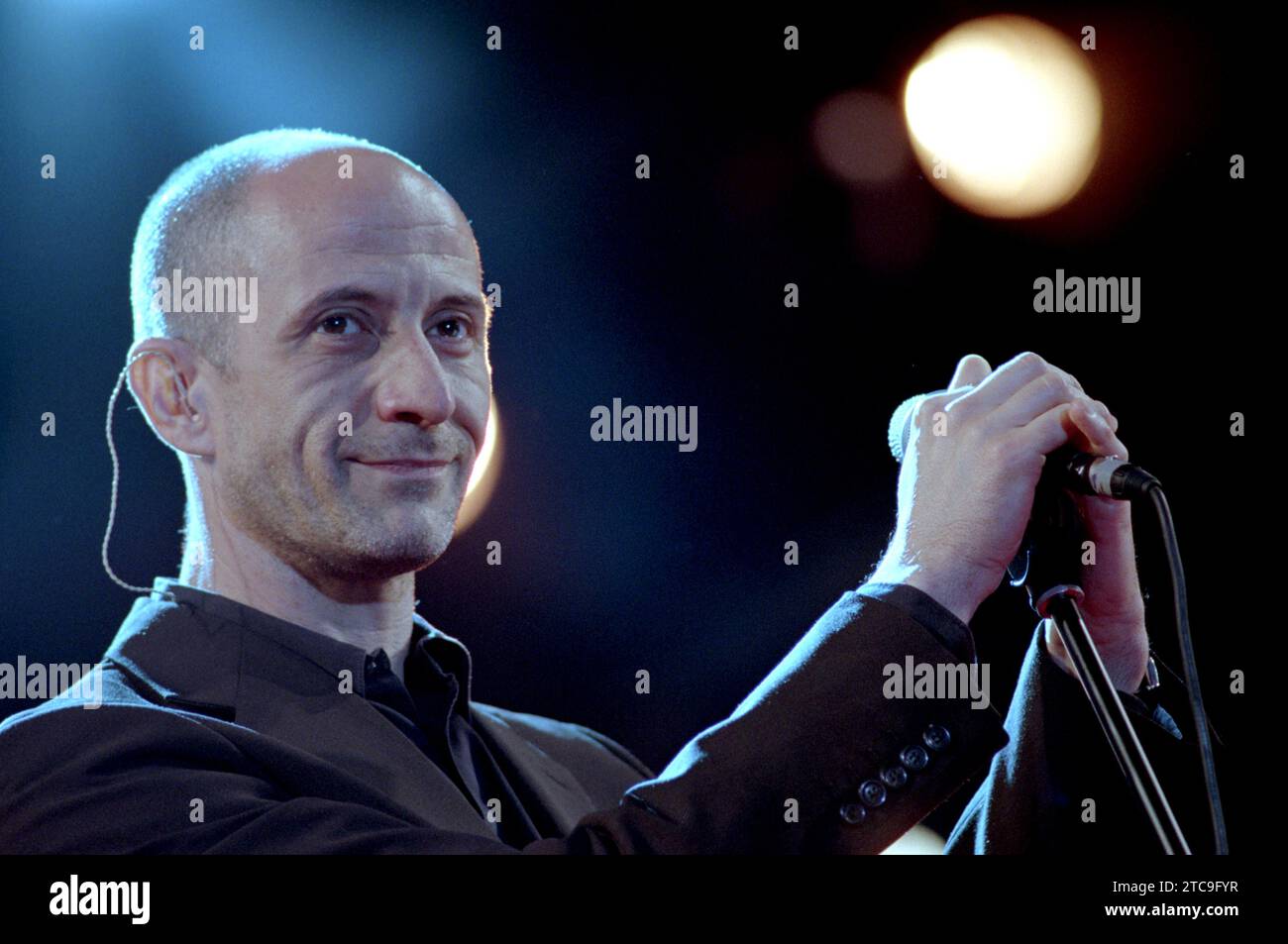 Milan Italy 2000-06-21 :Peppe Servillo singer of Avion Travel band ...