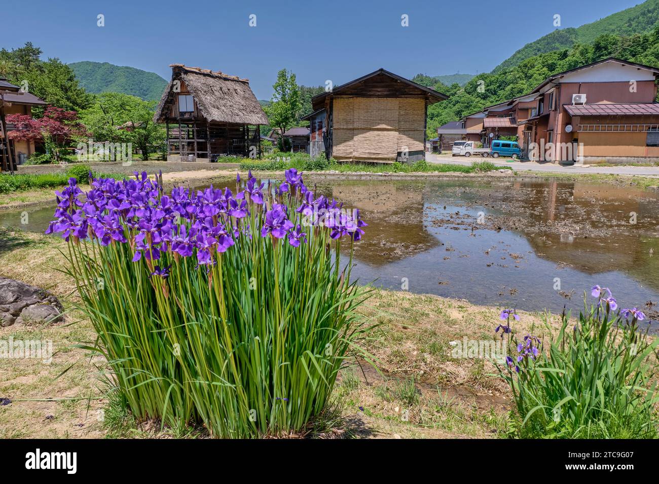 Shirakawa-go, Landscape with traditional architecture in Japan Stock ...