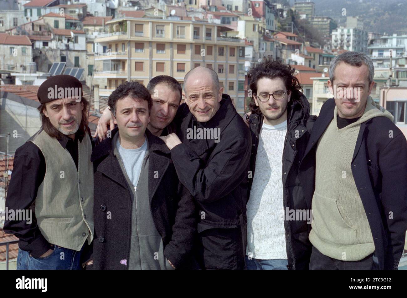 Sanremo Italy 2000-02-26 : Avion Travel band during photo session after ...