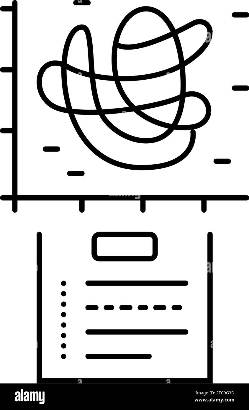 chaos theory math science education line icon vector illustration Stock ...