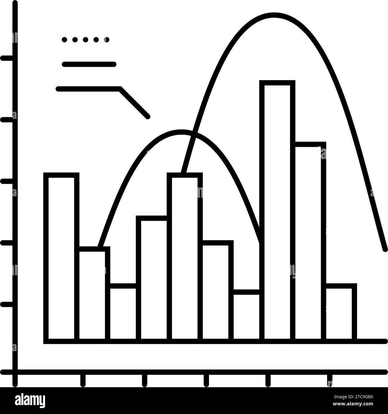 statistics math science education line icon vector illustration Stock ...