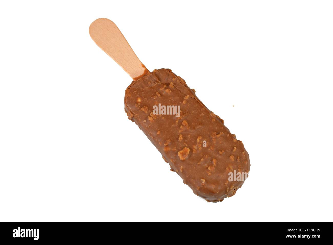 stick ice cream vegetable fat vanilla, wafer caramel, chocolate coated ...