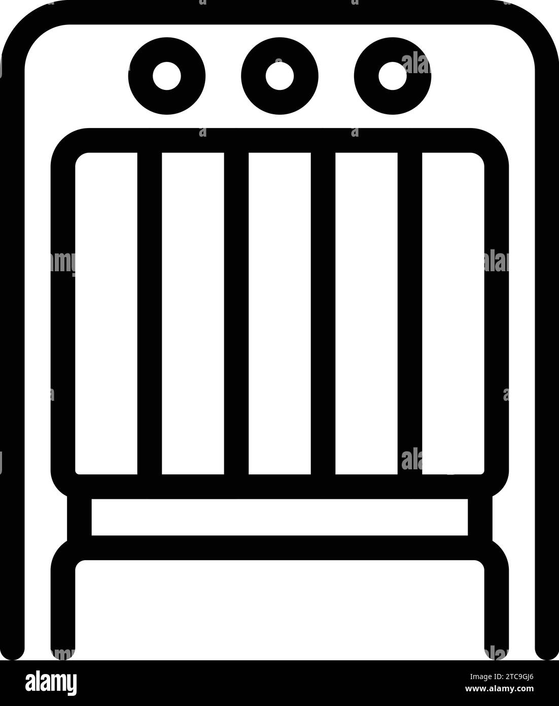 Flight counter terminal icon outline vector. Airport travel security ...