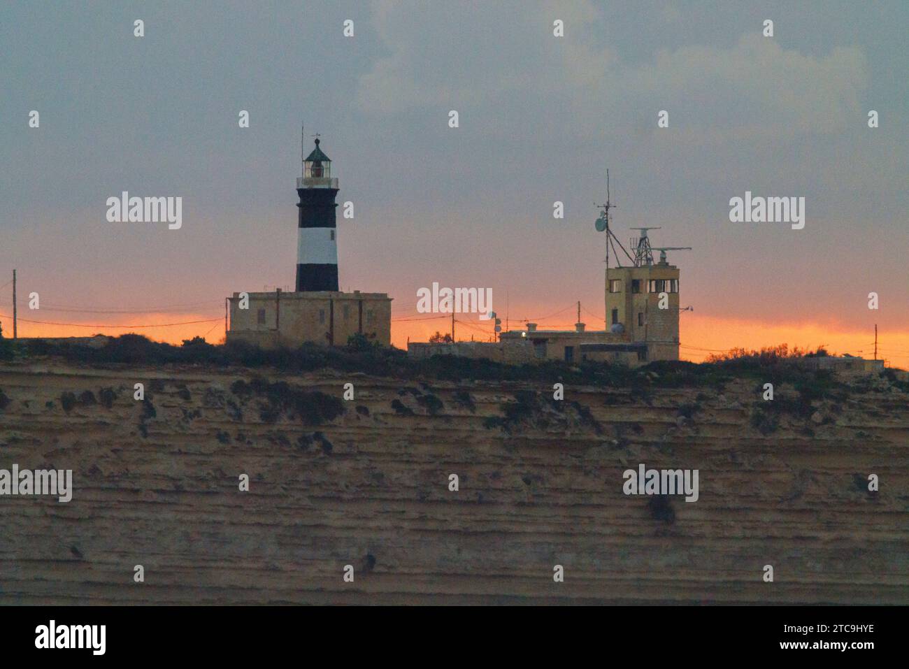 Delimara lighthouse in the morning Stock Photo - Alamy