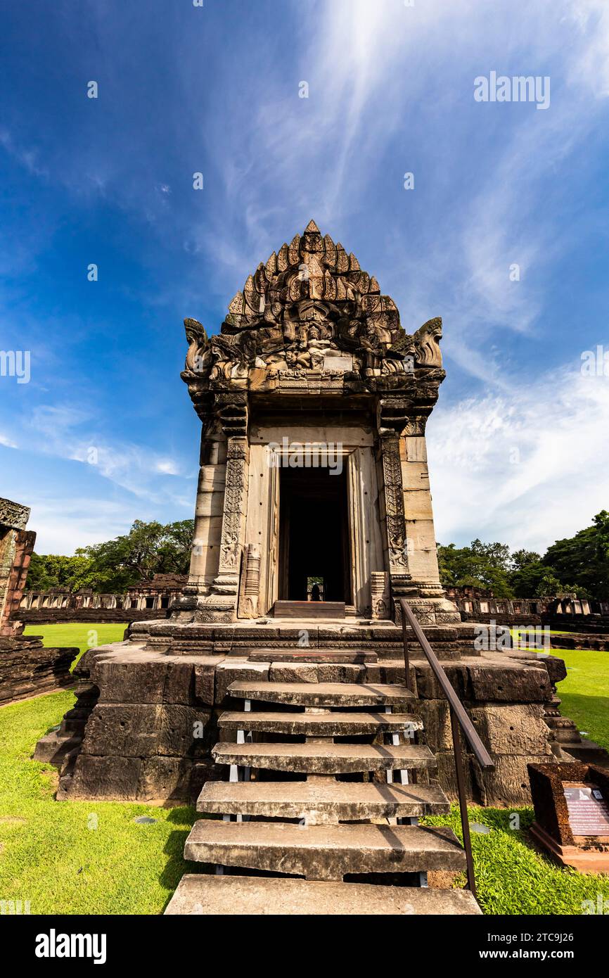 Phimai Historical Park, Ancient Khmer temple, central shrine with ...
