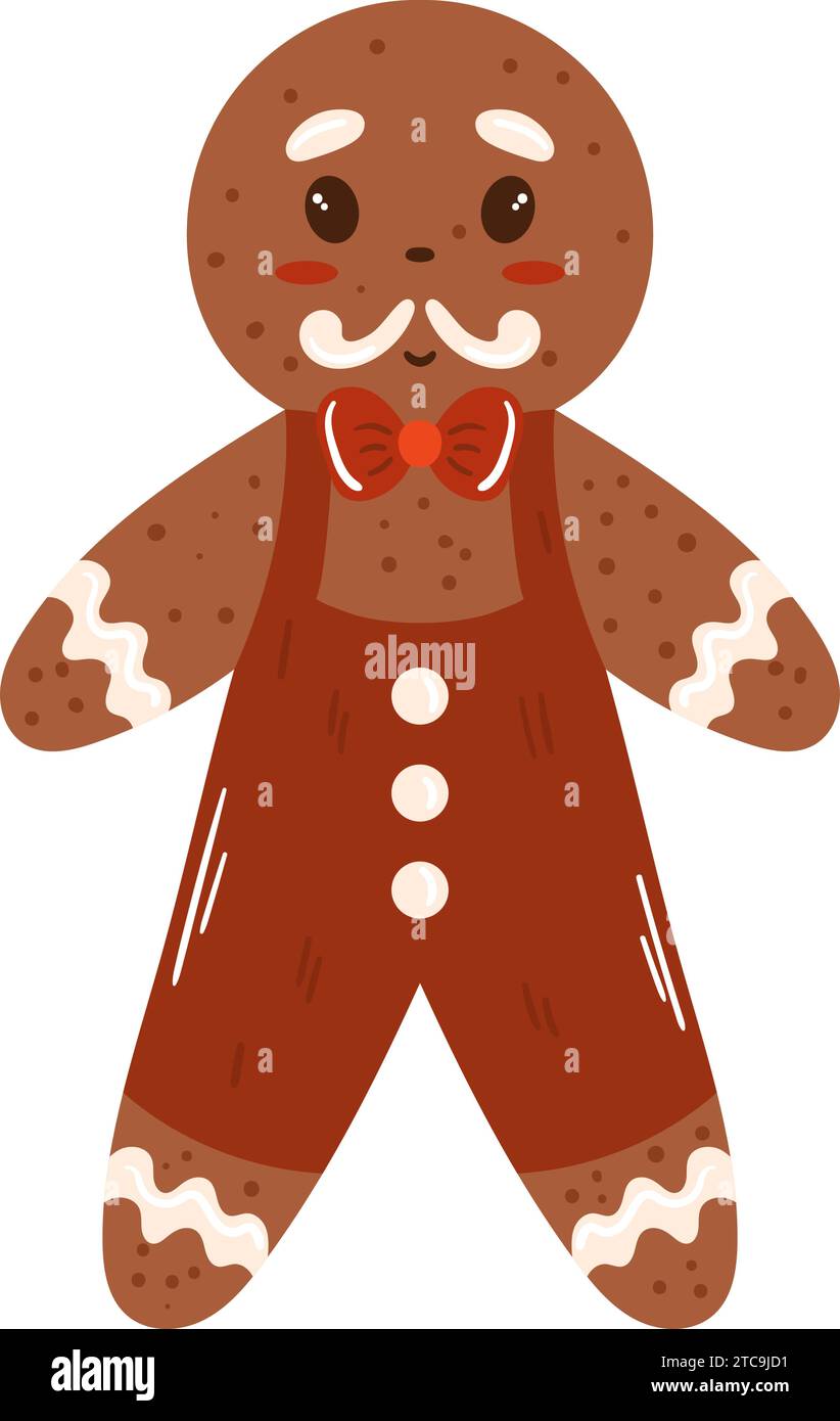 Ginger bread man vector vectors Cut Out Stock Images & Pictures - Alamy