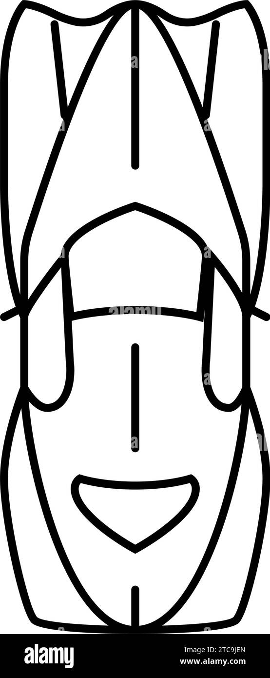 transportation car top view line icon vector illustration Stock Vector ...