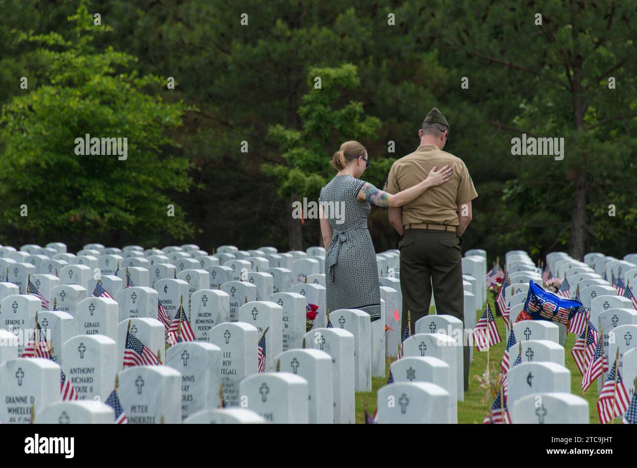 Memorial Day @ Georgia National Cemetery Stock Photo - Alamy