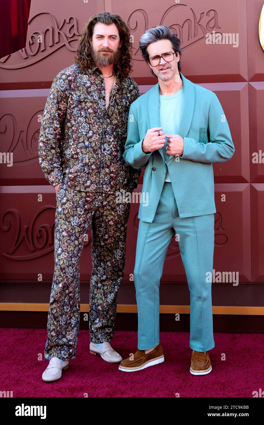 Rhett McLaughlin und Link Neal bei der Premiere des Kinofilms 'Wonka ...