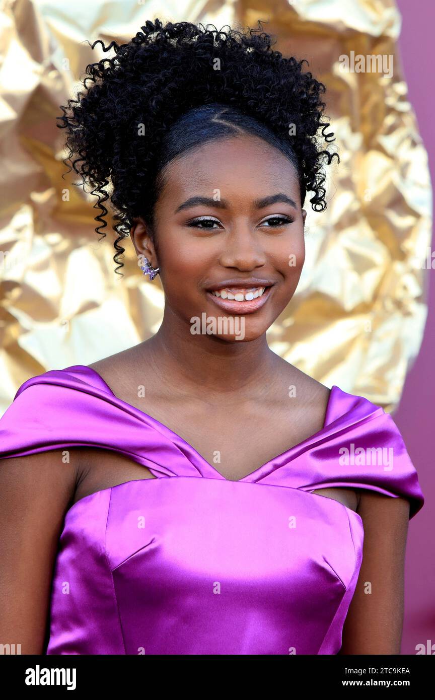 Calah Lane bei der Premiere des Kinofilms 'Wonka' im Regency Village ...