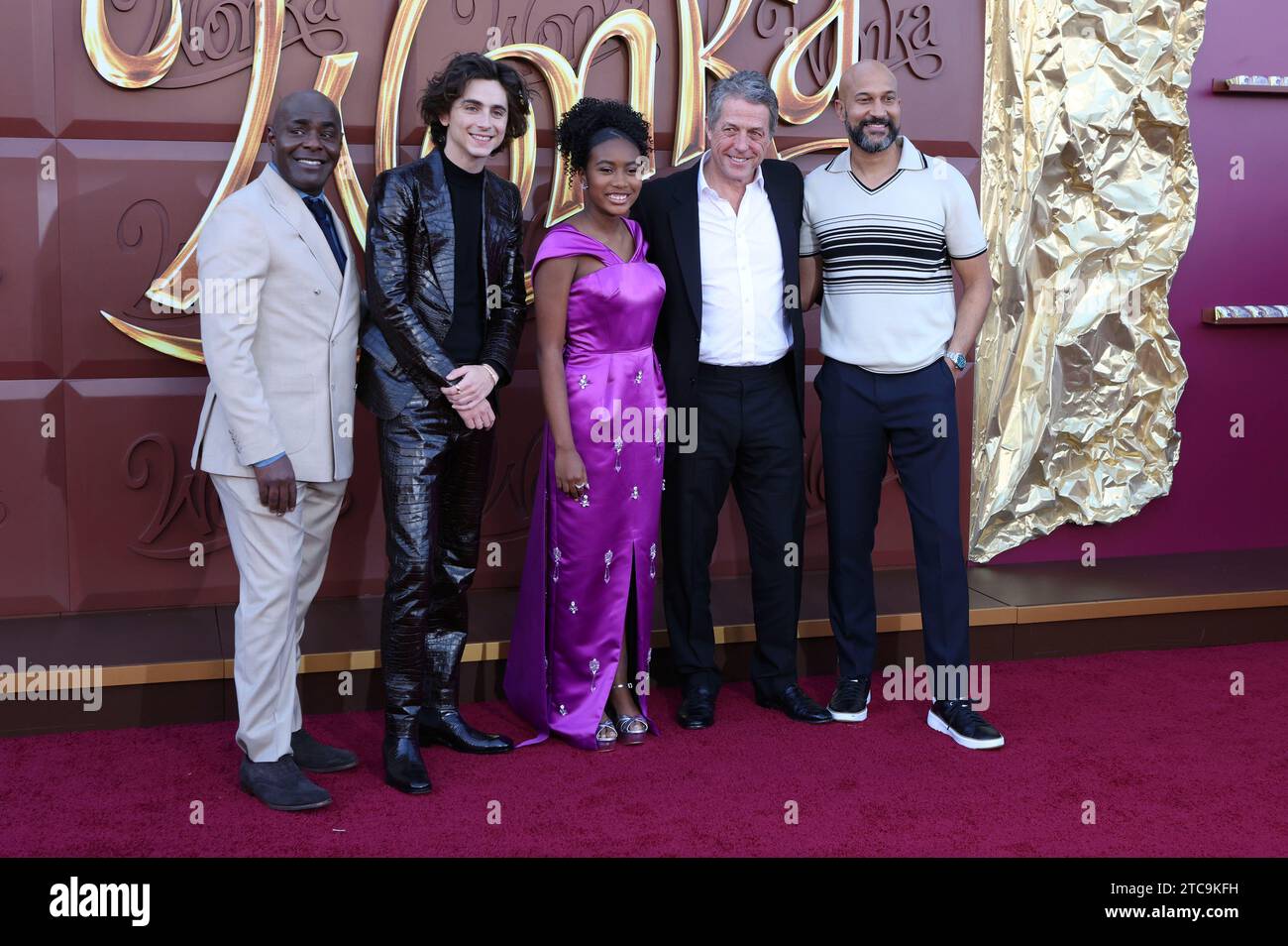 Paterson Joseph, Timothee Chalamet, Calah Lane, Hugh Grant und Keegan ...