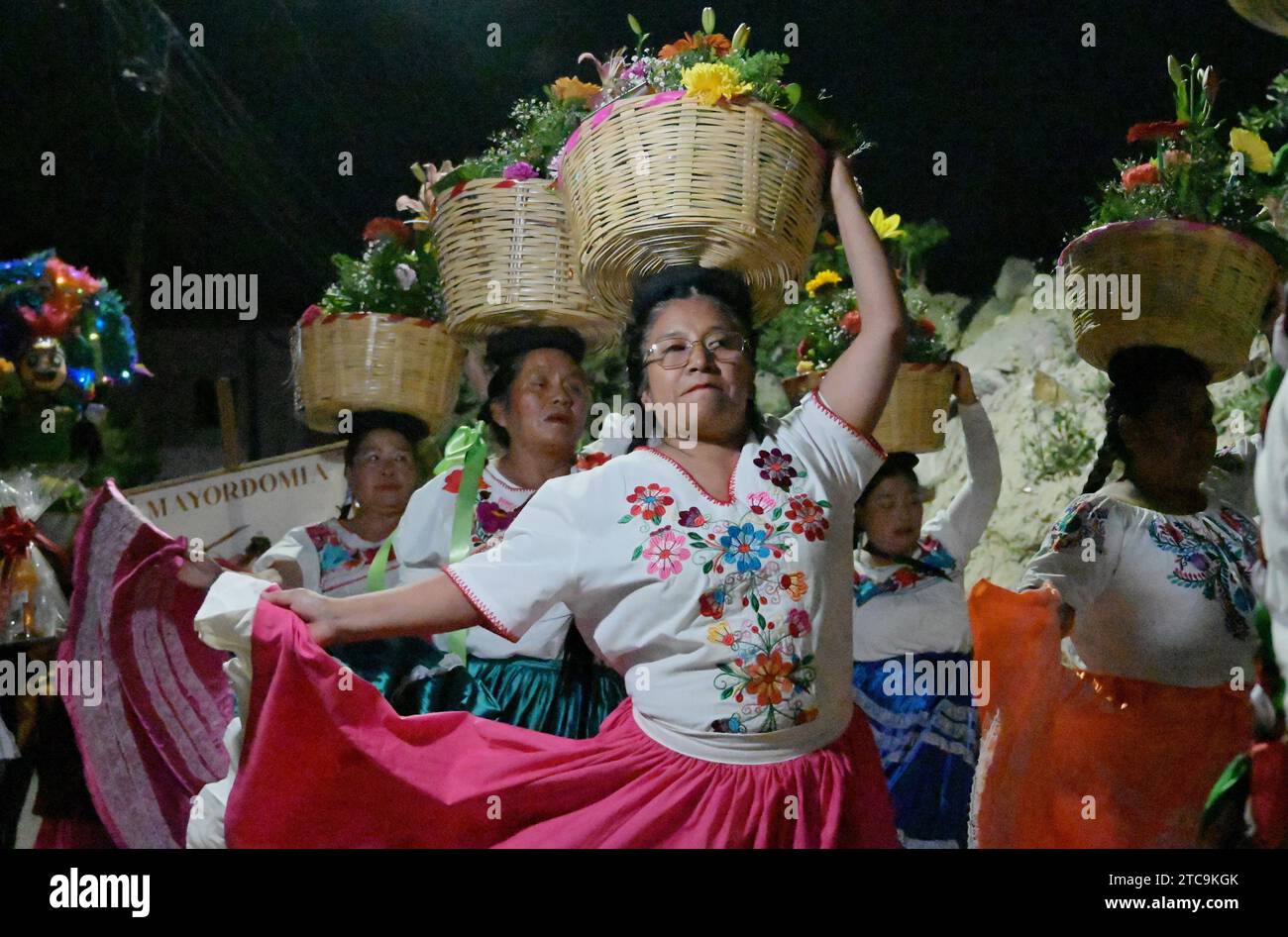 Tijuana, Baja California, Mexico. 9th Dec, 2023. The Oaxacan community ...