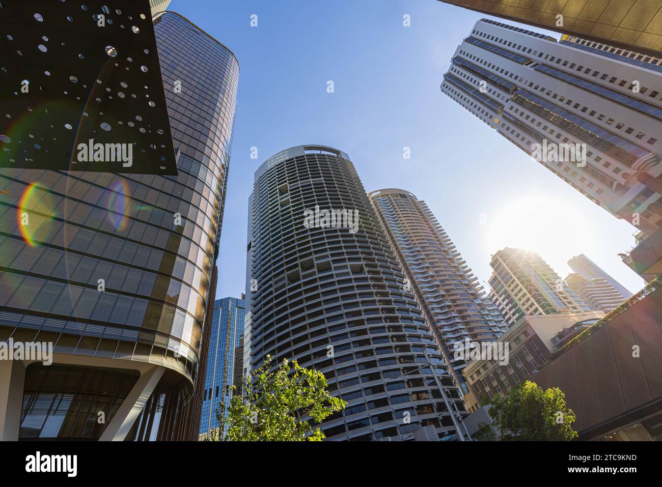 Australia scenic Sydney downtown skyline panorama and financial ...