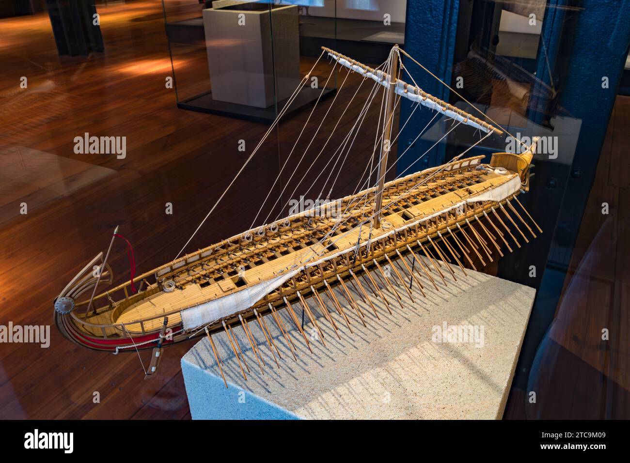 Model of the Trireme (Athens ca 400BC) in the International Maritime ...