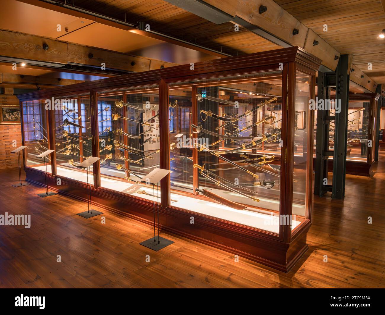General view of some displays in the International Maritime Museum in ...