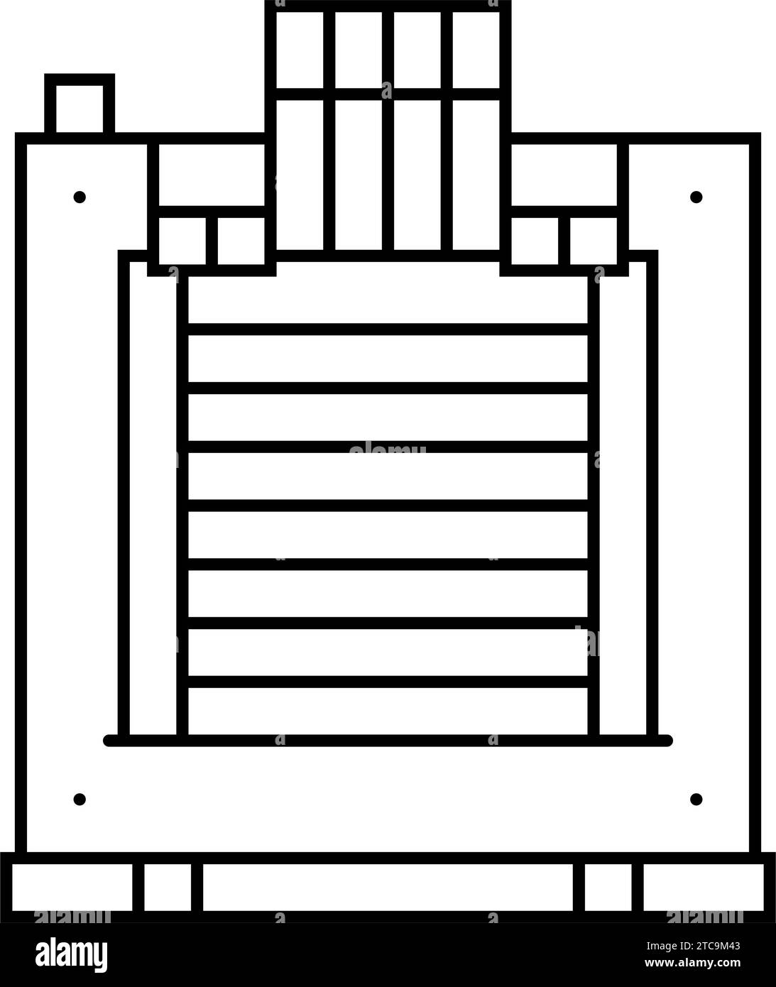 transformer electronic component line icon vector illustration Stock Vector Image & Art - Alamy