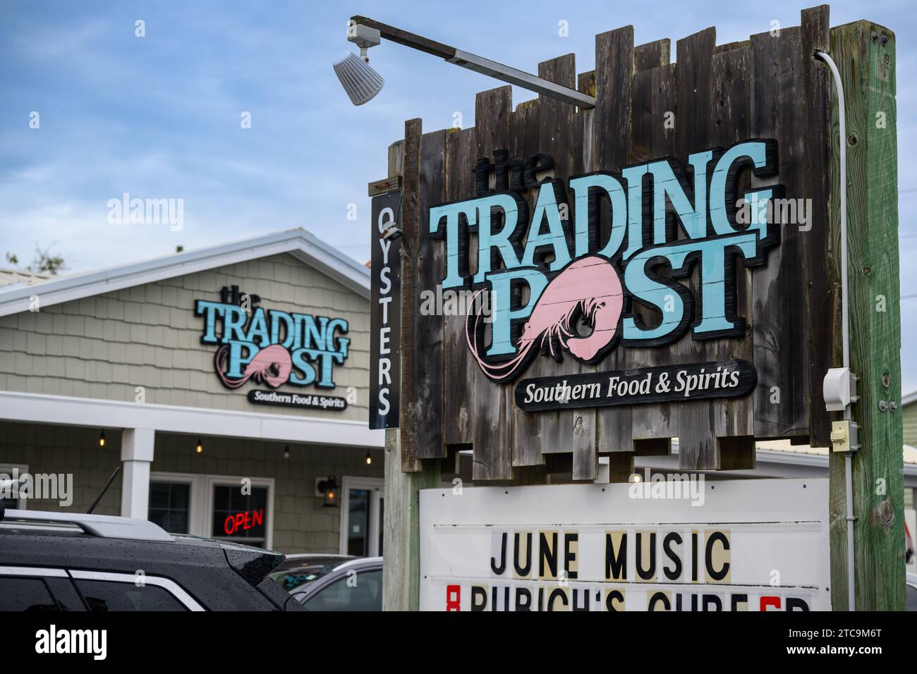 Emerald Isle Trading Post is restaurant on Emerald Isle Stock Photo - Alamy