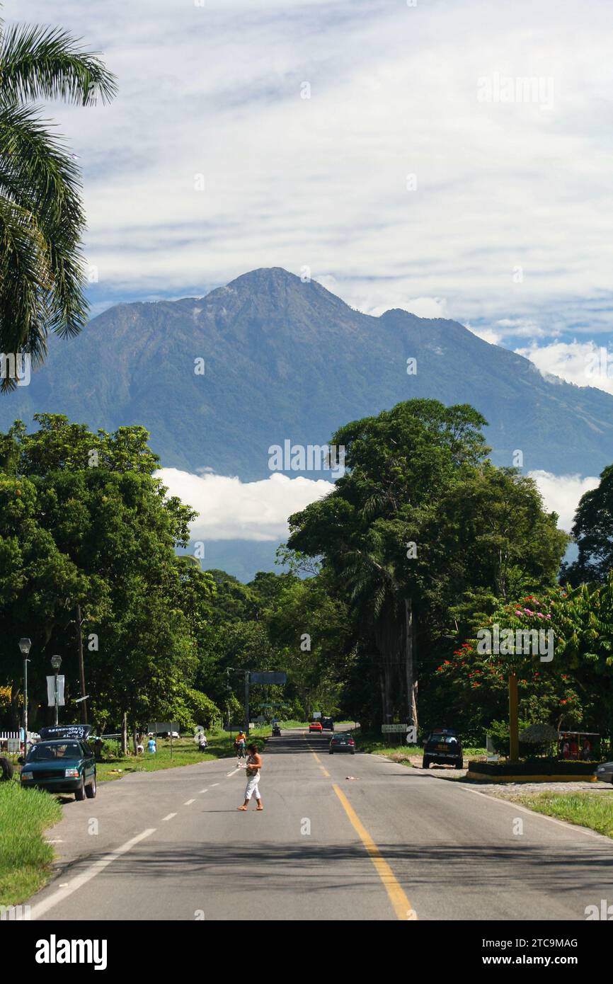 Tacana Volcano view from Mexico Stock Photo - Alamy