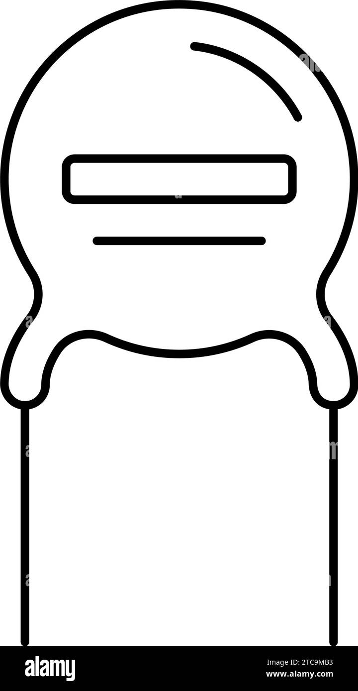 Ceramic capacitor Stock Vector Images - Alamy