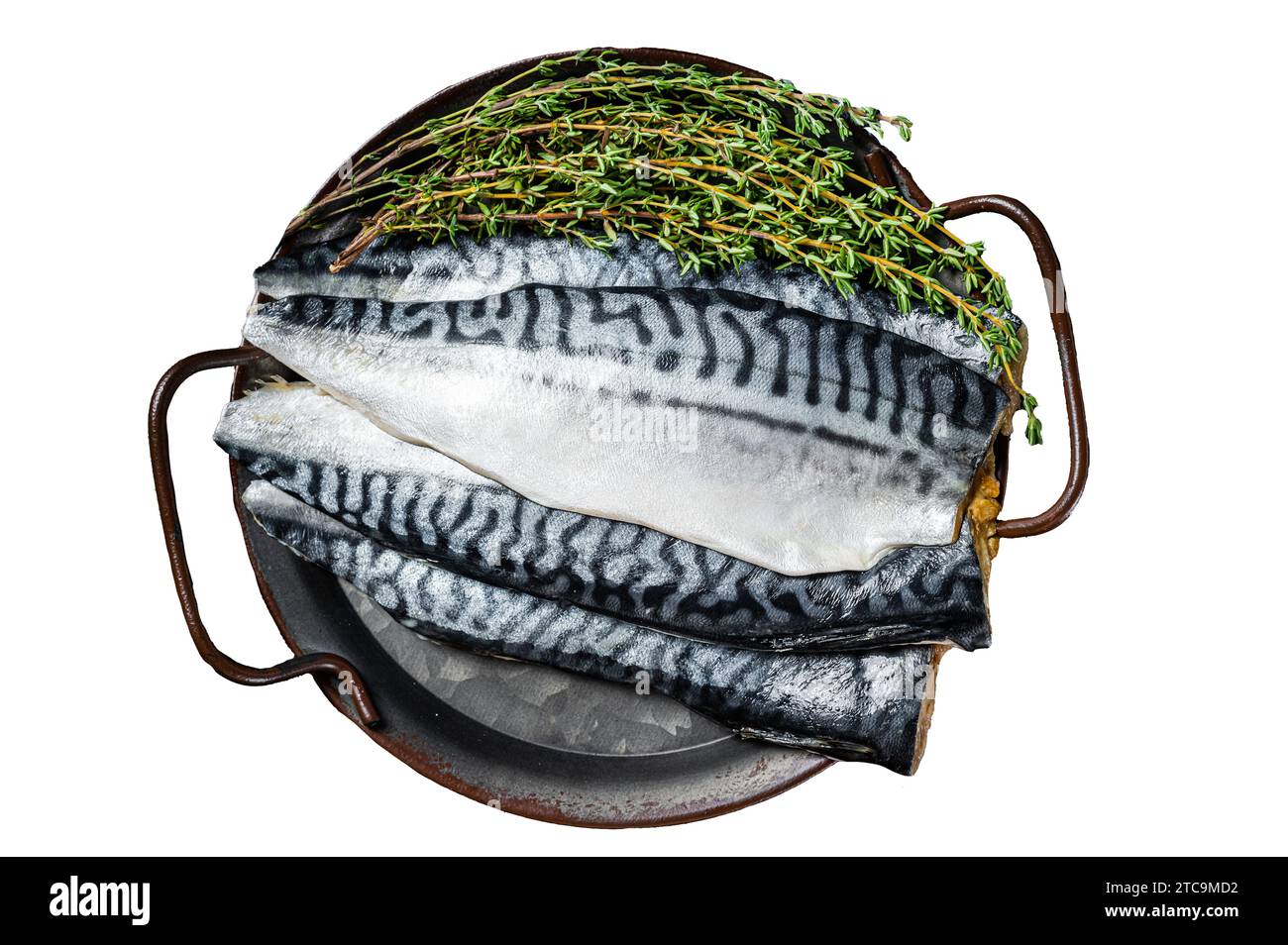 Raw Fresh fillet mackerel fish. Isolated, white background Stock Photo ...