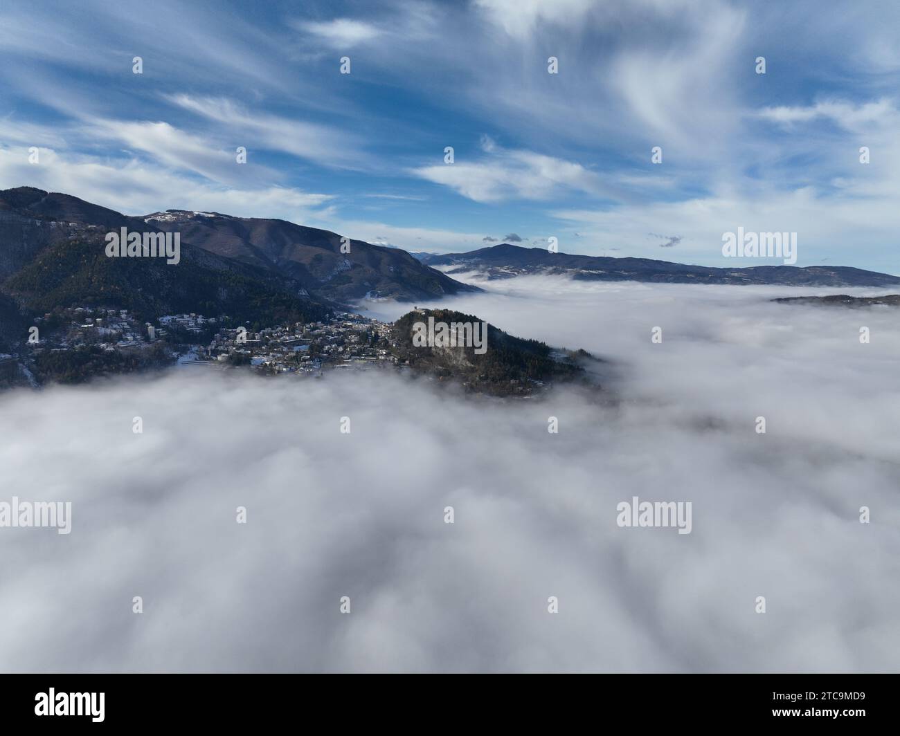 Fluffy clouds drift across beautiful hi-res stock photography and ...
